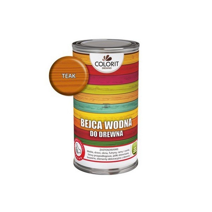 Colorit Bejca Wodna Do Drewna 0,5L TEAK TIK TEK 500ml do