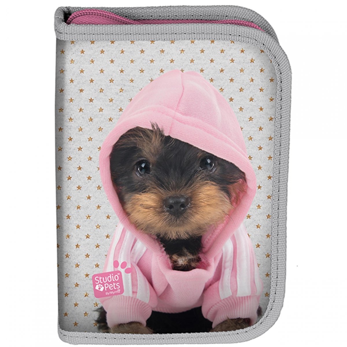 Piesek York Piórnik Dziewczęcy Szkolny z Wyposażeniem [PTJ-001] iplecaki.pl