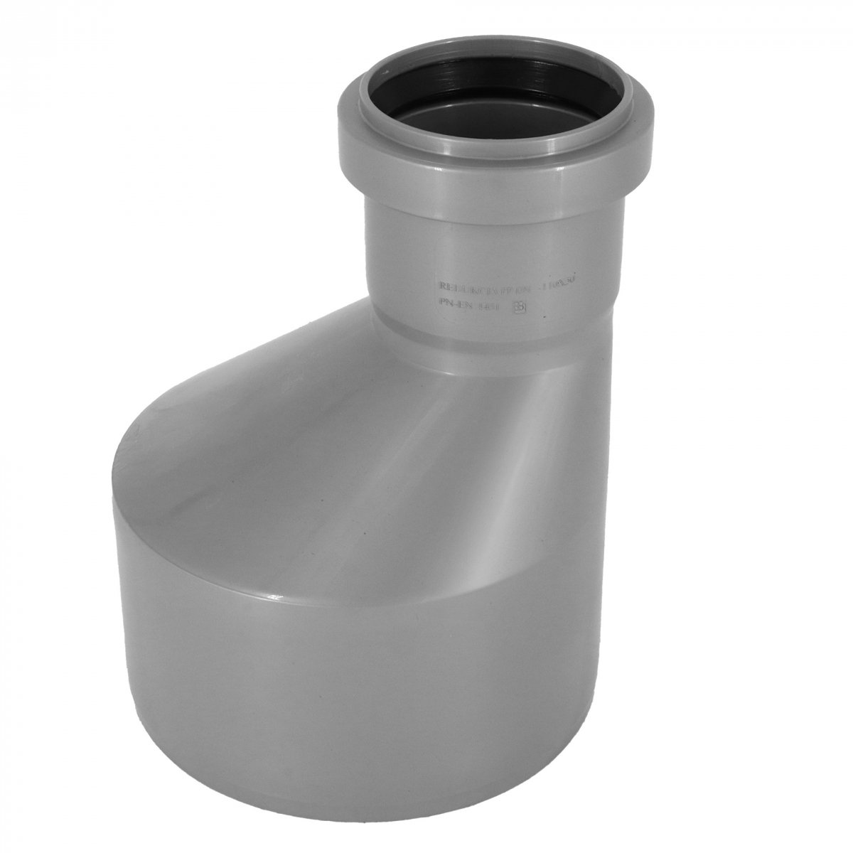 REDUKCJA ZWĘŻKA PRZEJŚCIÓWKA KANALIZACYJNA WYSOKA 110x50 mm SZARA PCV