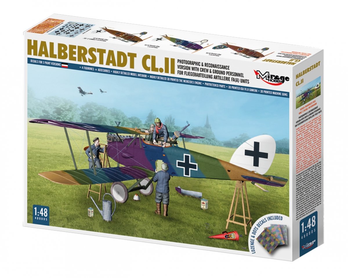 MIRAGE 480005 1:48 Halberstadt CL.II Photographic & Reconaissance ...