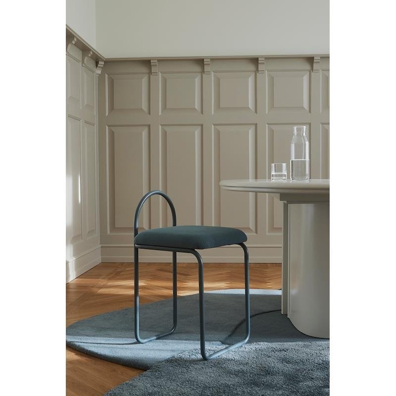 Aytm ANGUI Krzesło Tapicerowane / Niebieskie DUSTY BLUE BOUCLÉ ...