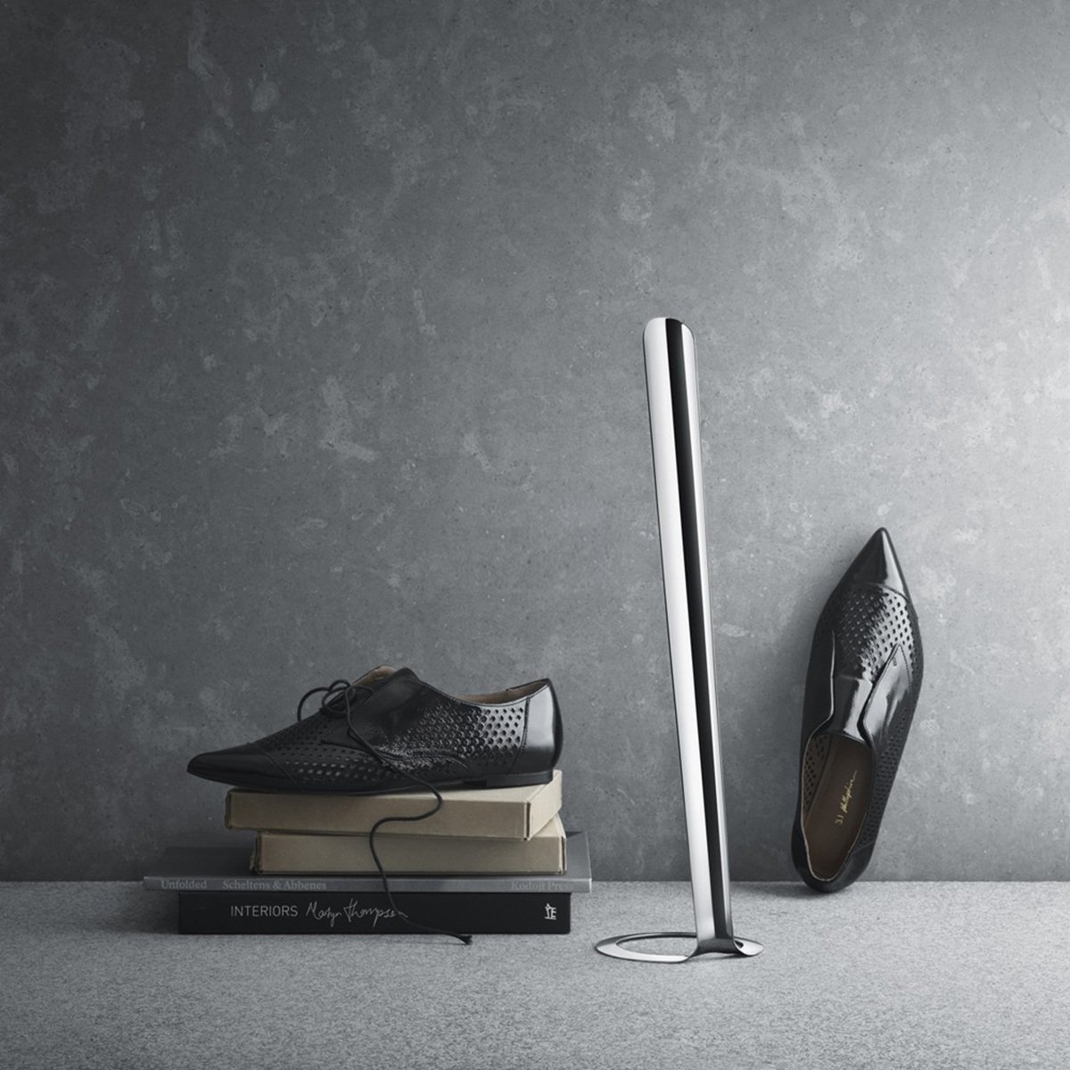 Georg Jensen BARBRY Stalowa Łyżka do Butów - Stojąca / Srebrna ...