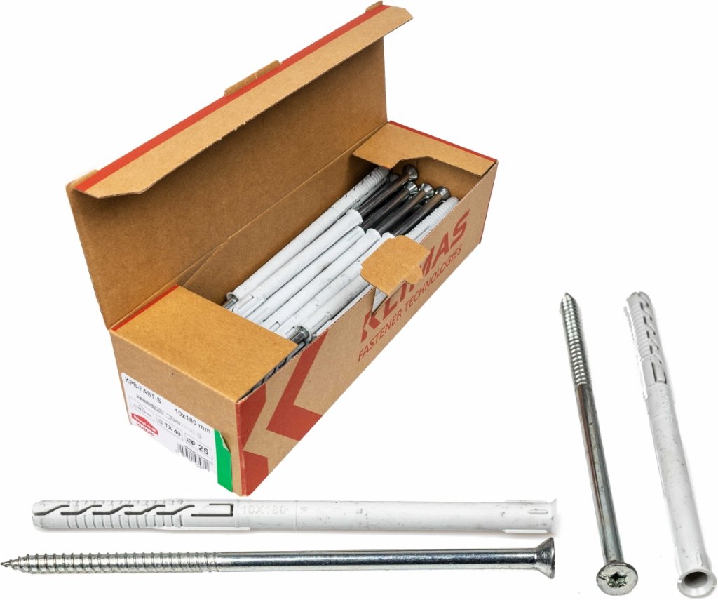 Kołek ramowy rozporowy 10x180 STOŻEK TX torx 25szt - Kołki ramowe KPS-FAST i KPR-FAST - Kołki ...