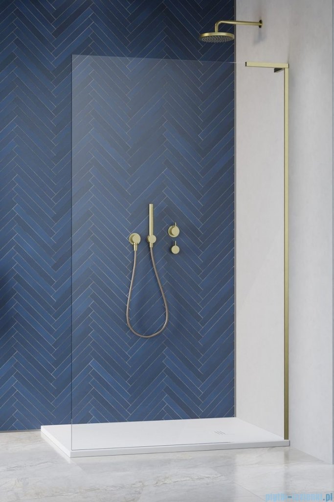 Radaway Modo SL II Brushed Gold kabina Walk-in 105x200 prawa ...