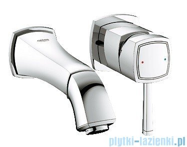 Grohe Bateria umywalkowa 2-otworowa Grandera chrom wysięg 177mm ...