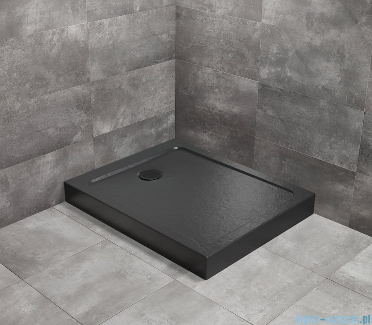 Radaway Doros F Compact Stone brodzik 140x80 czarny SDRFP1480-05-54S ...