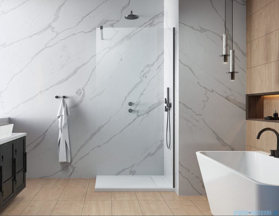 Radaway Modo New II Brushed GunMetal kabina Walk-in 110x200 ...