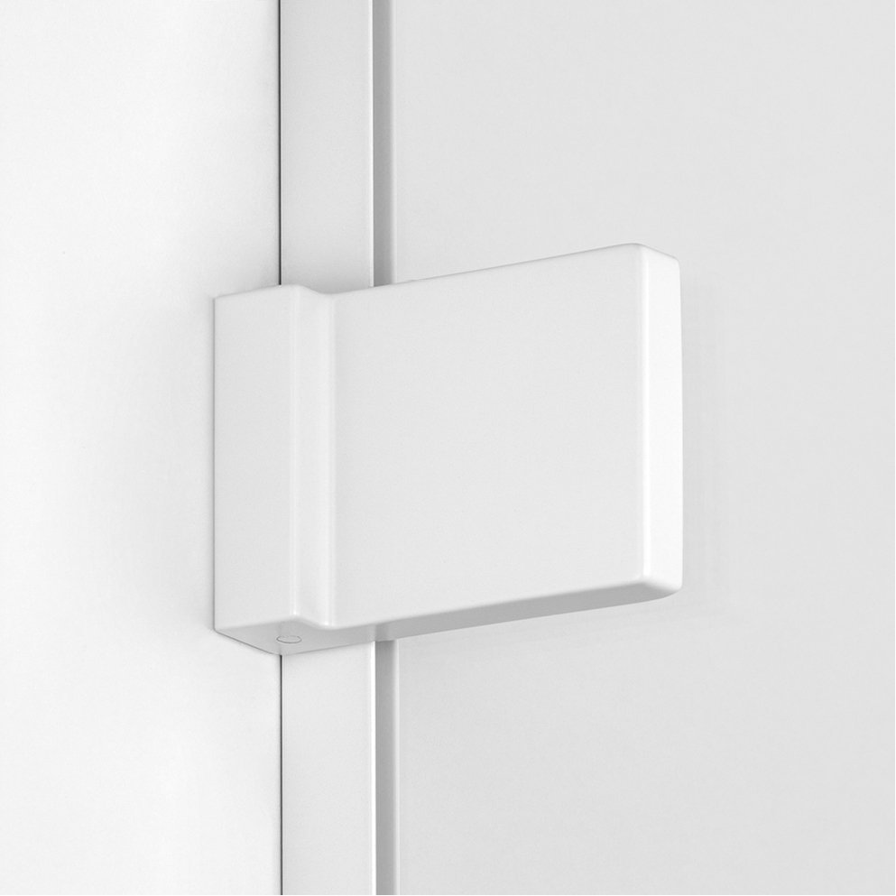 NEW TRENDY Drzwi prysznicowe wnękowe AVEXA WHITE 130x200 EXK-2697 2698 ...