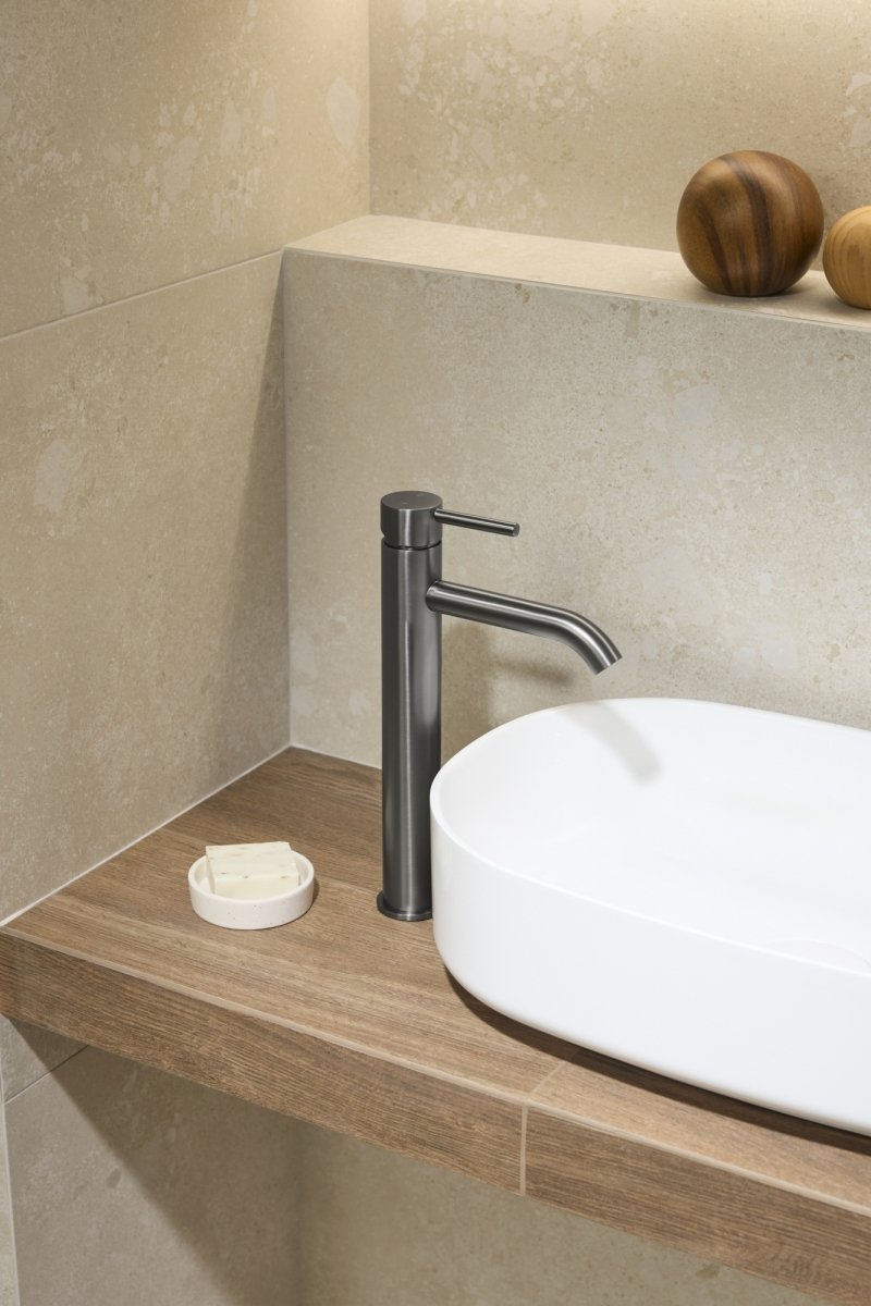 ARMATURA KRAKÓW KFA Bateria umywalkowa nablatowa MOZA GUN METAL GREY ...