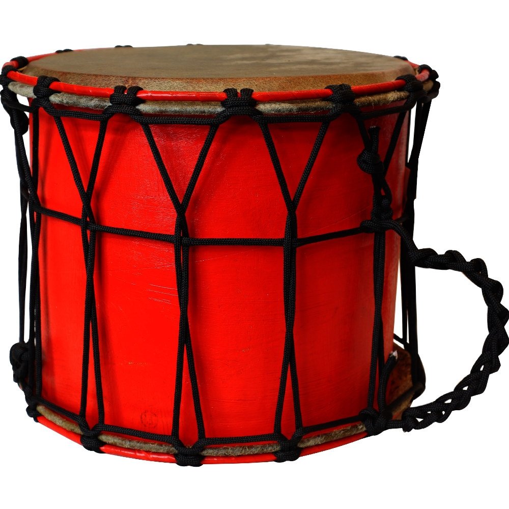 Bęben Dobosza 20cm x18cm dwumembranowy czerwony