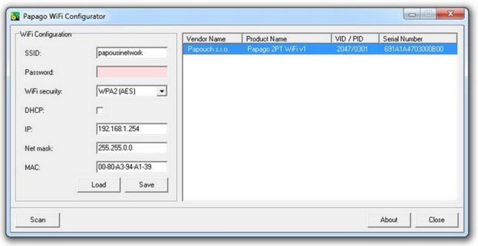 Papouch PAPAGO 2TH GSM moduł pomiarowy GSM dwukanałowy