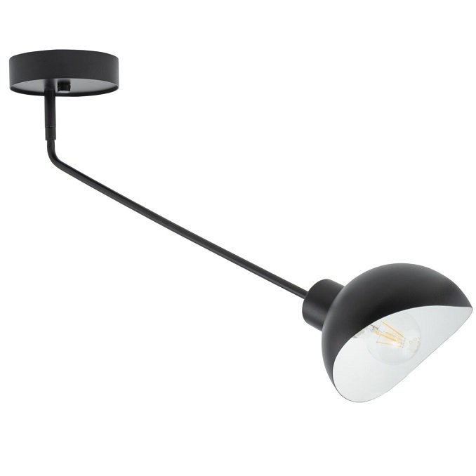 Czarno Biały Nowoczesny Plafon Sufitowy Na Wysięgniku ROY 32427 SIGMA - Plafony nowoczesne ...