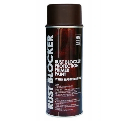 FARBA SPRAY NA RDZĘ RUST BLOCKER BRĄZOWY 400ML 4w1 - Podkłady w sprayu ...
