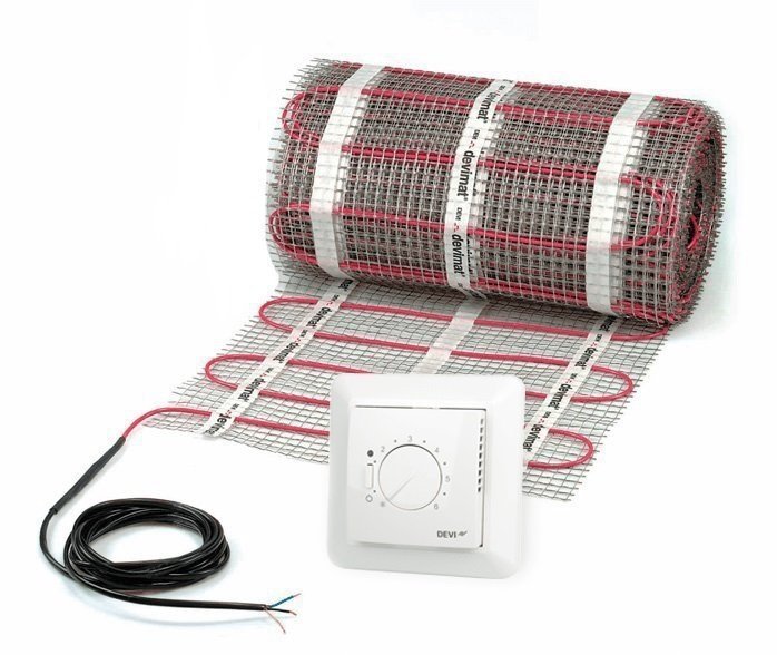 Zestaw: mata grzejna DEVIcomfort 150T 1800W 12m2 5x24m + termostat DEVIreg 530 - Maty grzejne ...
