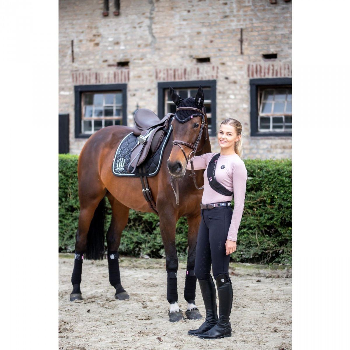 Potnik ujeżdżeniowy SPARKLE - Spooks - black