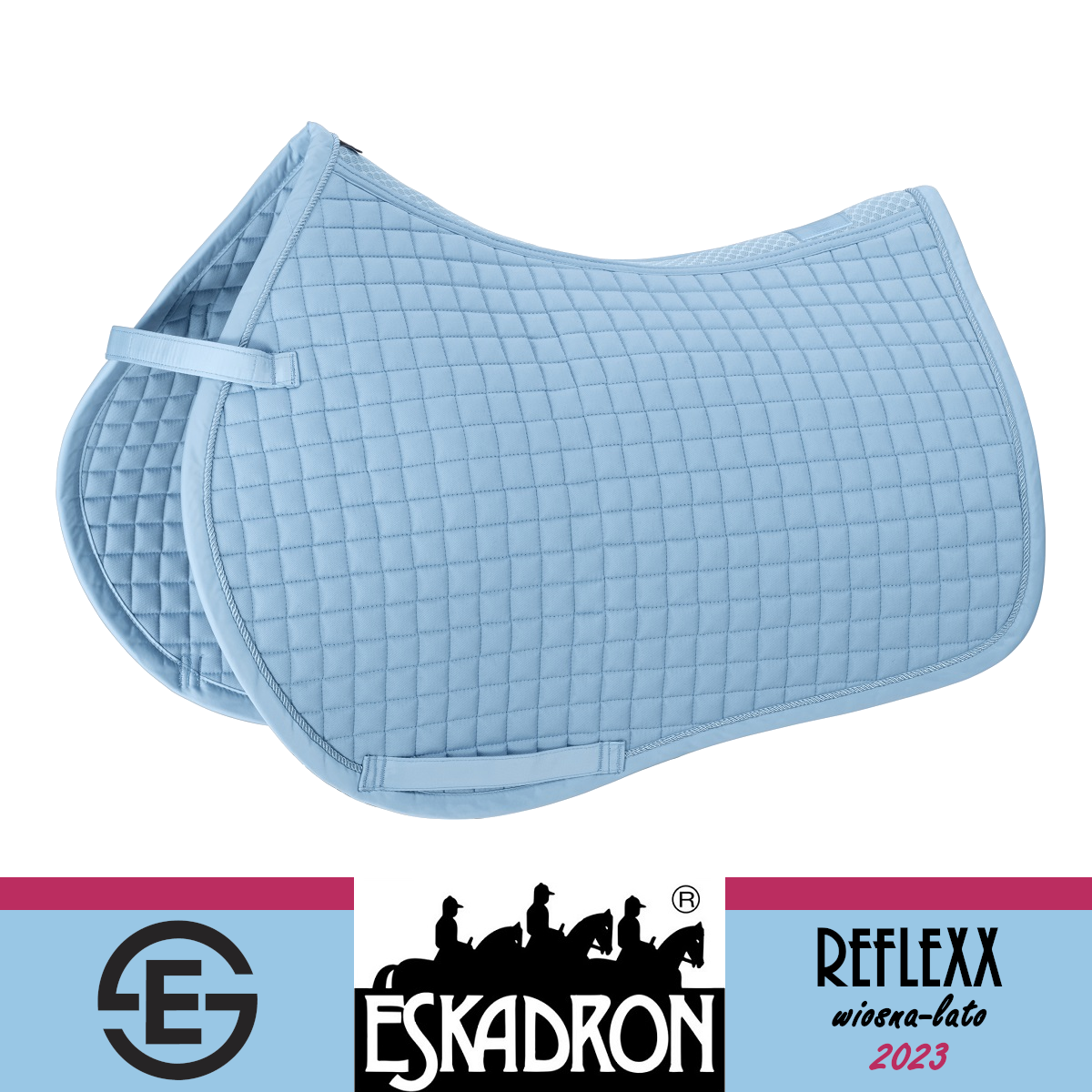 Potnik COTTON COMPACT REFLEXX SS 23 - Eskadron - silkblue