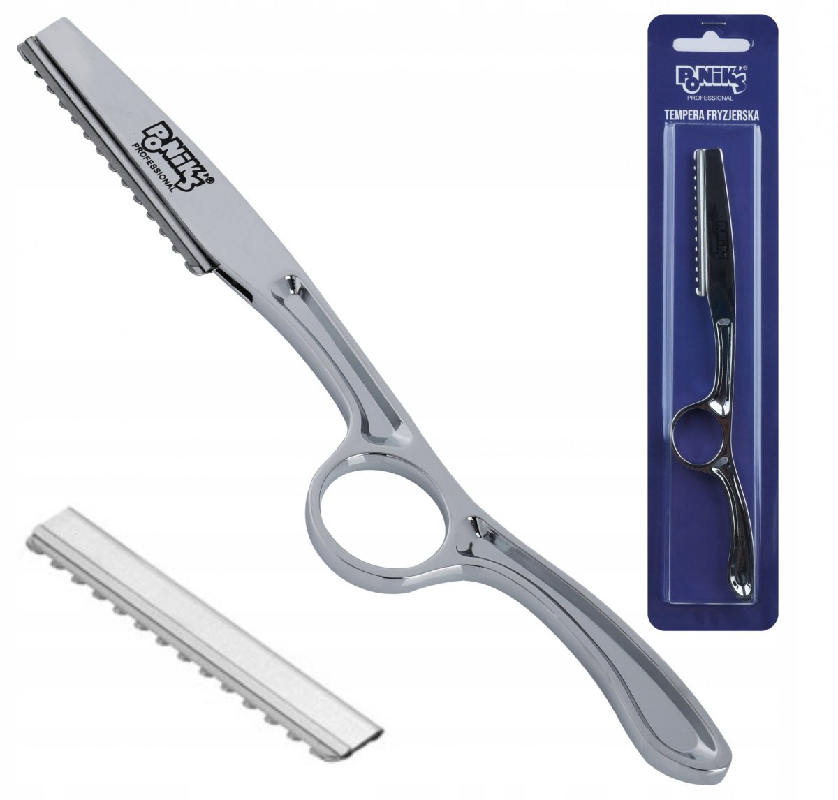 Nóż Chiński Brzytwa Fryzjerska Do Cieniowania Włosów + ŻYLETKA ...