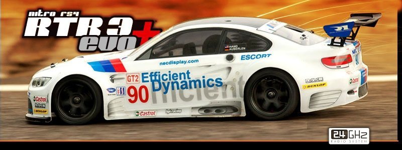 HPI NITRO RS4 3 EVO+ 2.4GHz BMW M3 RTR - AUTA SPALINOWE w skali 1:10 - Samochody