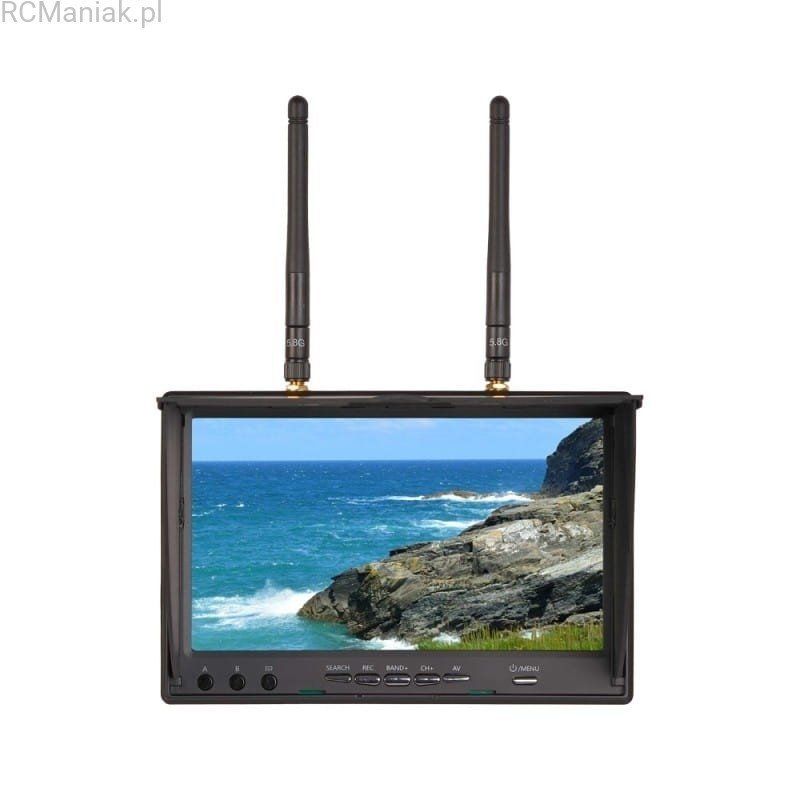 Monitor FPV LCD5802D 5802 (5.8GHz, 32CH, 800x48 7", 7.4V 2000mAh) DVR ...
