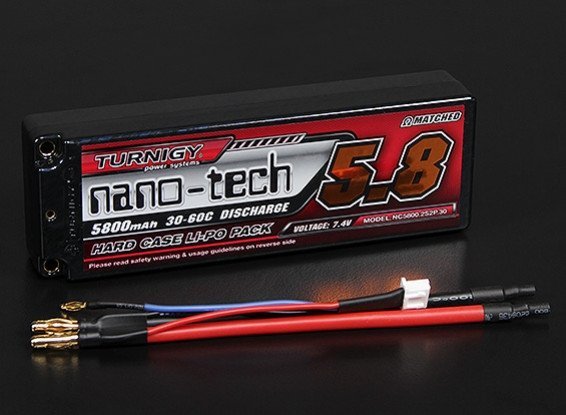 Akumulator LiPo TURNIGY NANO-TECH 5800mAh 7,4V 2S 30-60C - TURNIGY AKUMULATORY - Akumulatory