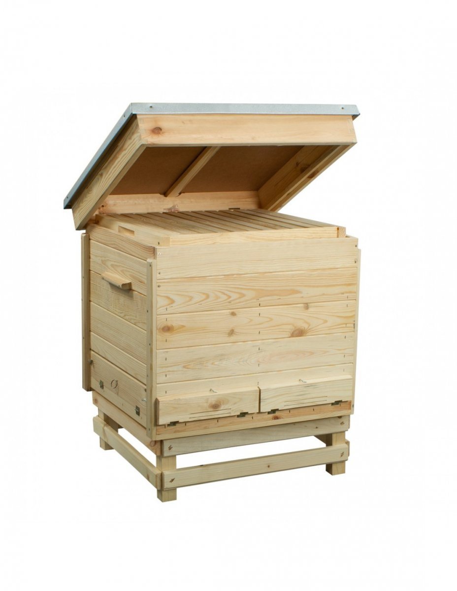 Wooden Dadant beehive - (frames, roof, stool)
