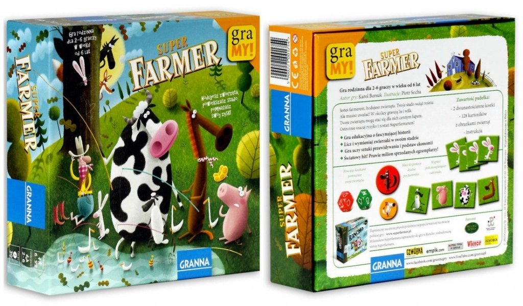 Super Farmer Gra planszowa rodzinna Granna