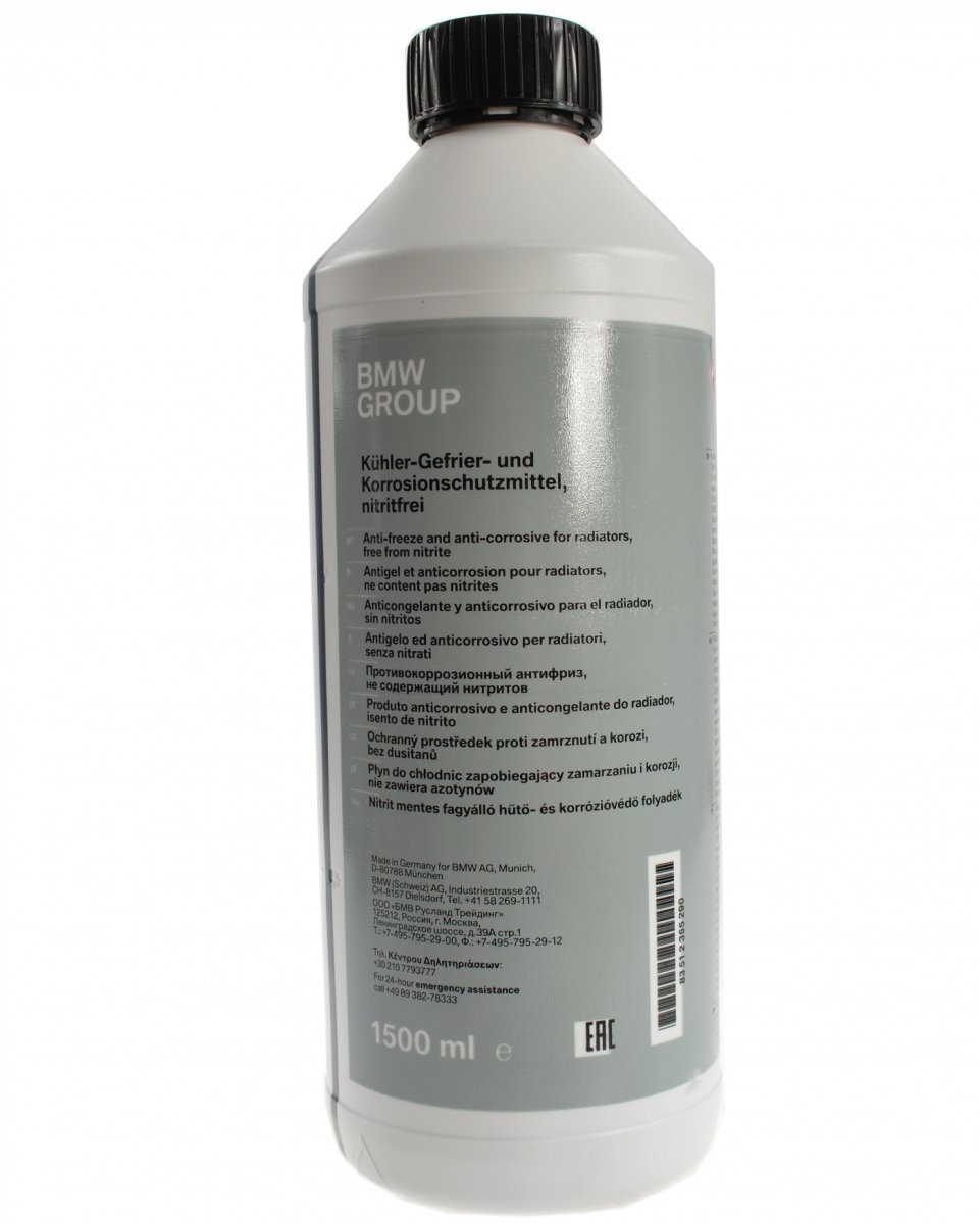 BMW KONCENTRAT PŁYN DO CHŁODNICY 1,5 L 83512355290 - Płyny - Chemia
