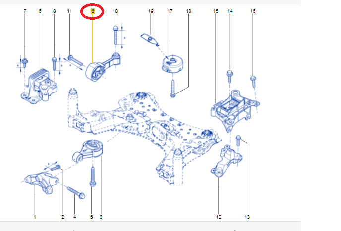 PODUSZKA SILNIKA 1.6 DCI 2.0 DCI MEGANE III SCENIC III OE - Poduszka ...