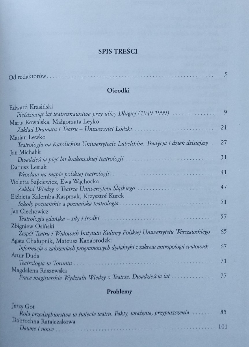 Jan Michalik Teatrologia polska u schyłku XX wieku