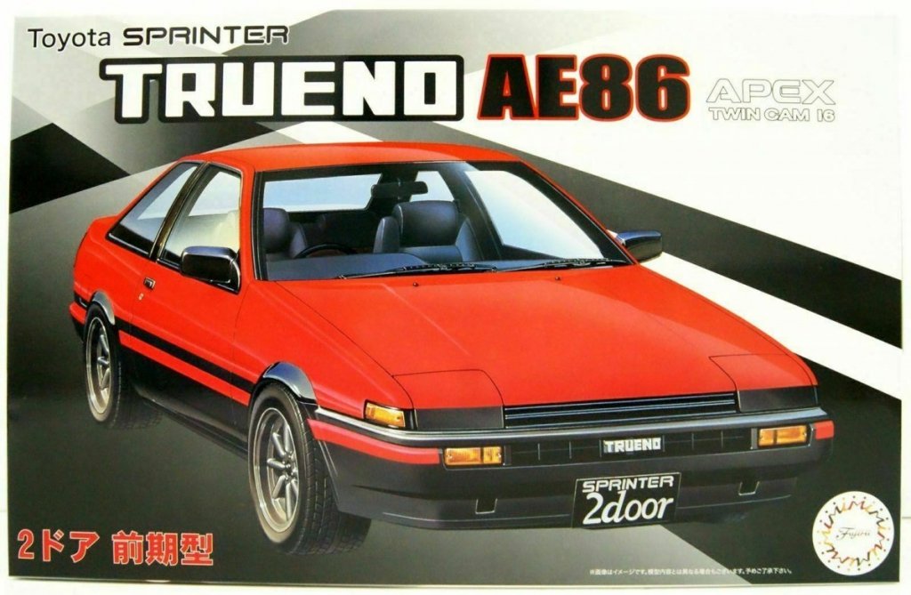Fujimi 046297 Toyota Sprinter Trueno AE86 APEX Twin Cam 16 1 24 - 1:24 ...