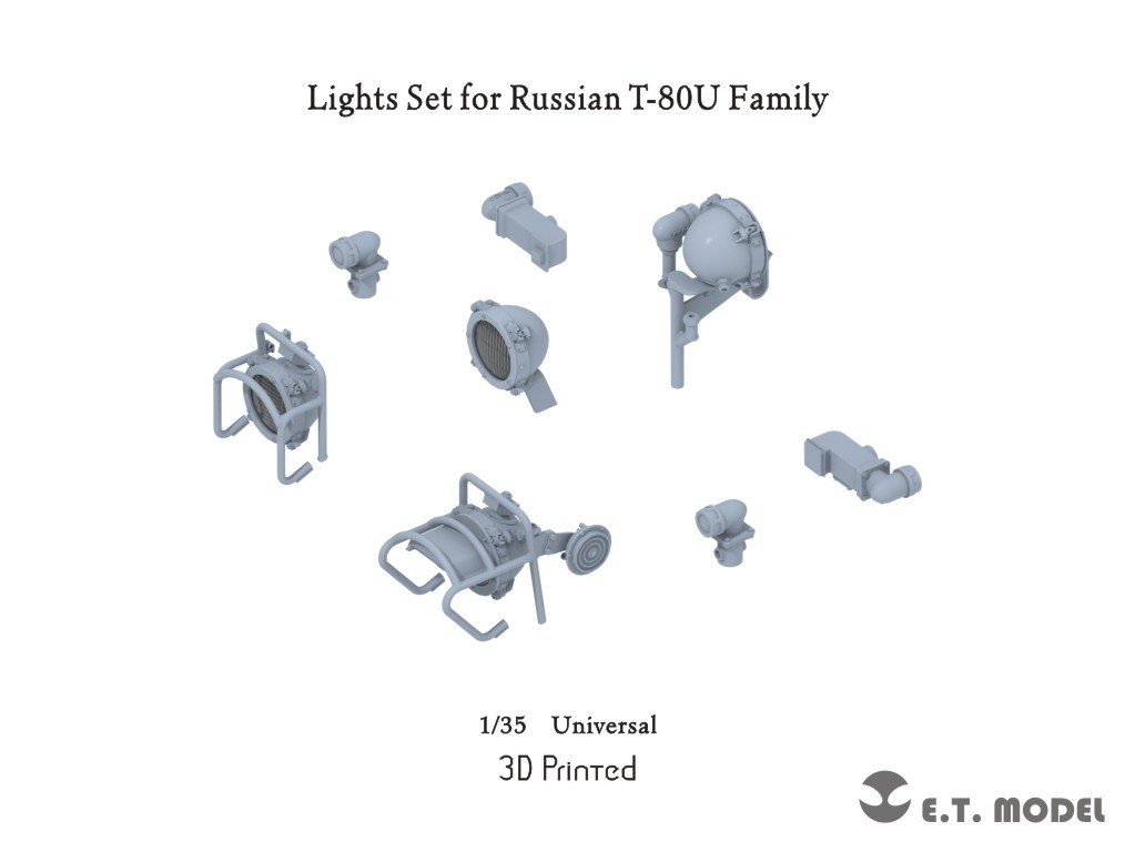 E.T. Model P35-275 Lights Set for Russian T-80U Family 1 35 - E.T. Model - měřítko 1 35 - Resin ...