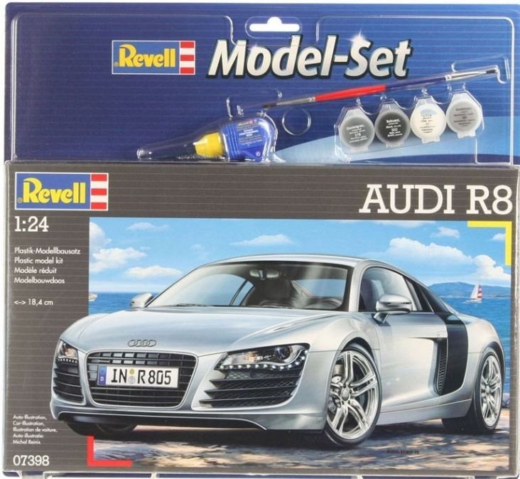 Revell 67398 Model Set Audi R8 (1:24) - Samochody cywilne - Models for ...