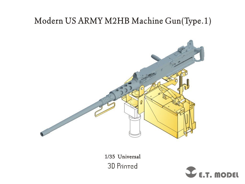 E.T. Model P35-266 Modern US ARMY M2HB Machine Gun Type.1 ( 3D Print ...