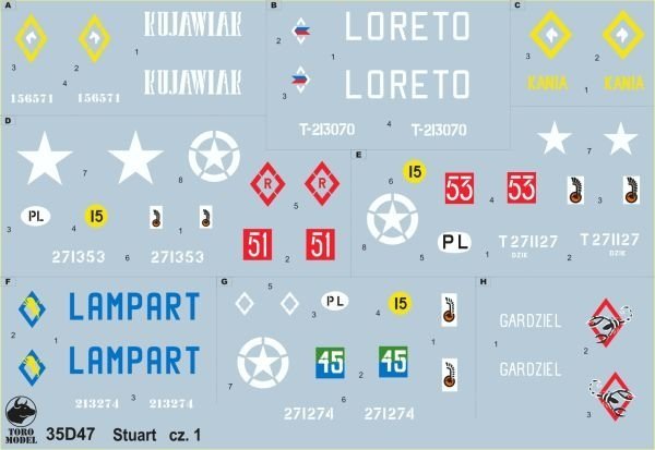 ToRo Model 35D47 - Light tank Stuart in Polish service vol.1 1 35 ...