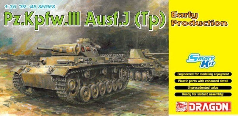 Dragon 6543 Pz.Kpfw.III Ausf.J (Tp) Early Production (1:35) - Tanks ...