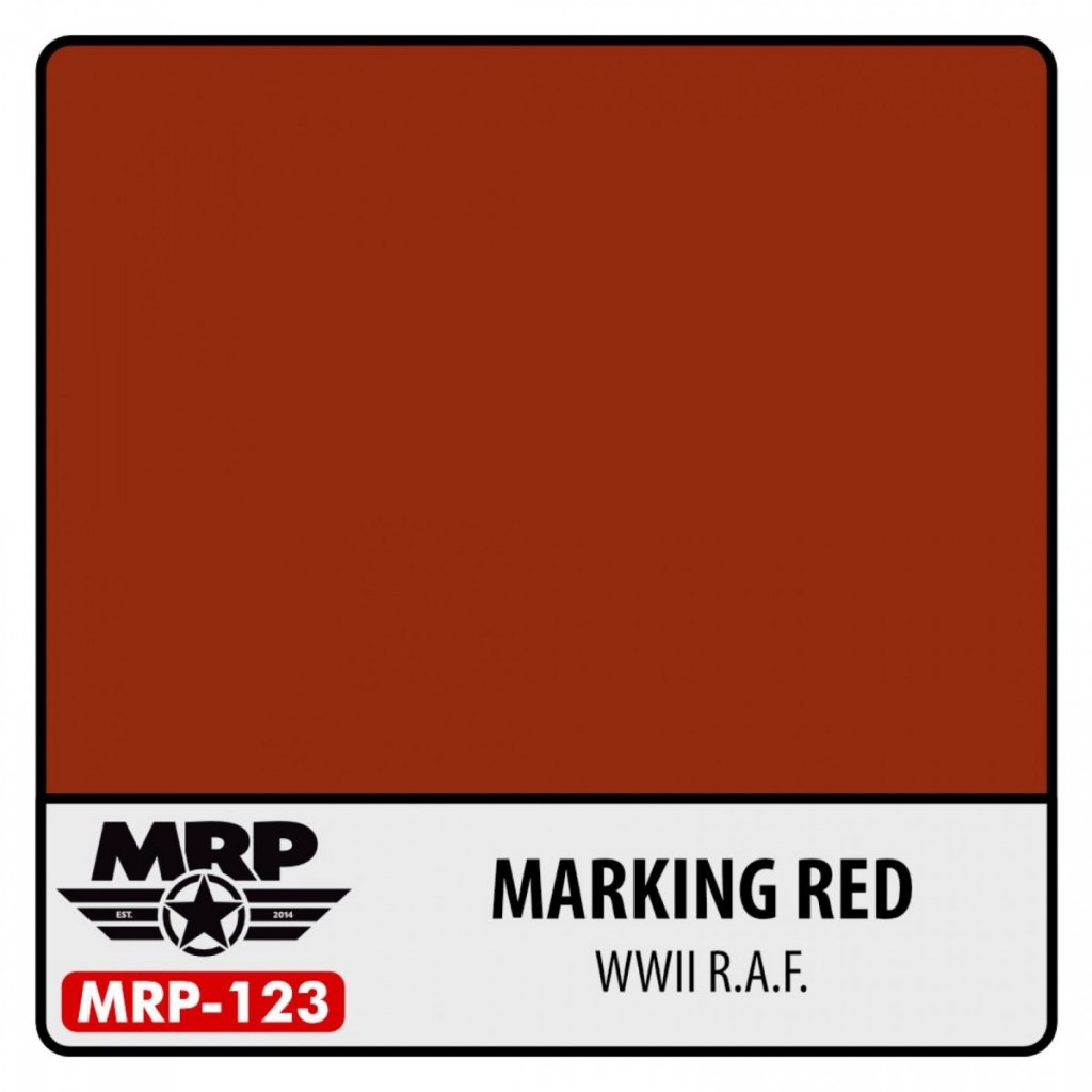 MR. Paint MRP-123 MARKING RED WWII RAF 30ml - Aircraft - Mr.Paint - Paints and modeling chemicals