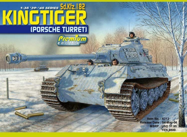 Dragon 6312 Sd.Kfz 182 KINGTIGER PORSCHE (1:35) - Tanks - 1939-1945 - 1 ...