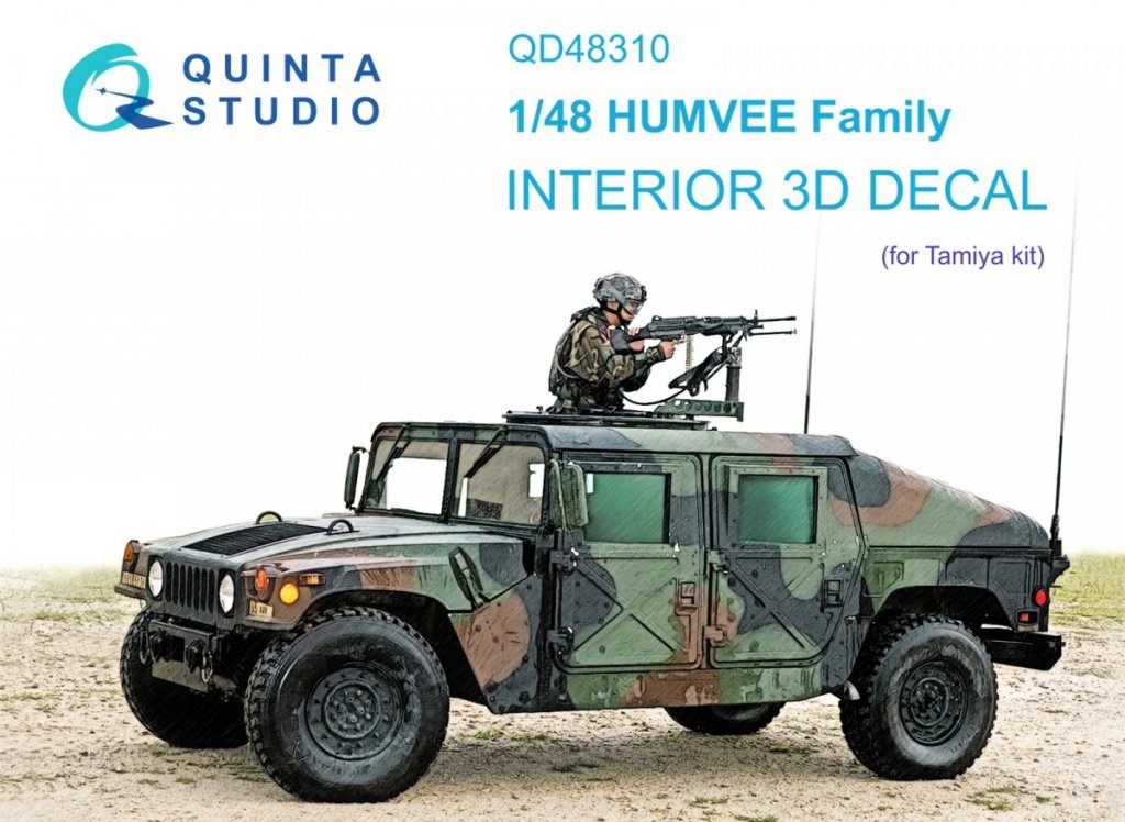 Quinta Studio QD48310 HUMVEE family 3D-Printed & coloured Interior on ...