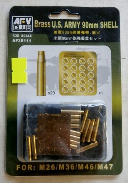 AFV Club 35111 US Army 90mm Shell Set 1 35 - Bullets, casings ...