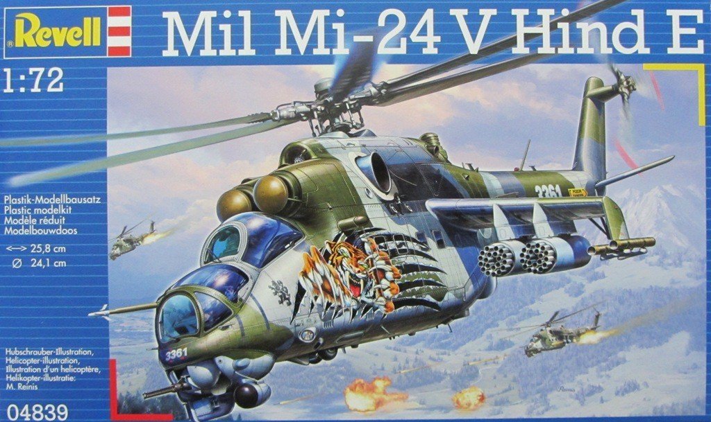 Revell 04839 Mil Mi-24 V Hind E (1:72) - 1:72 - Helicopters