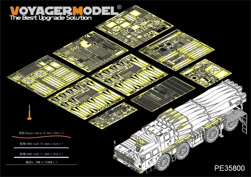 Voyager Model PE35800 Modern Russian 9A52-2 Smerch long-range rocket ...