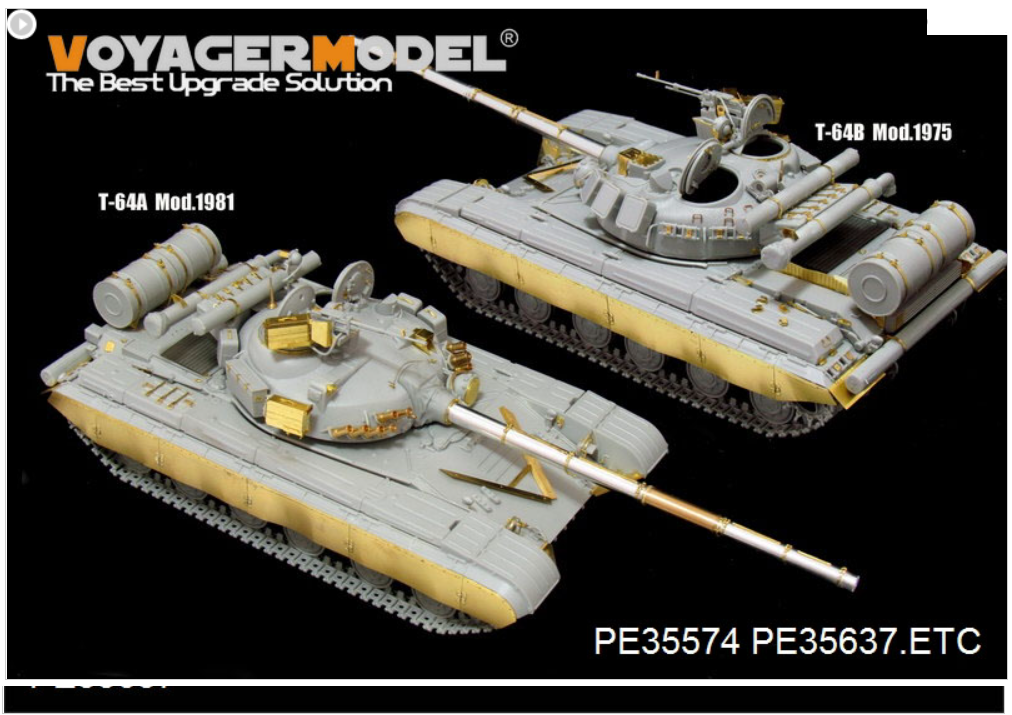 Voyager Model PE35637 Modern Russian T-64A Mod.1981 MBT (smoke discharger include) (For ...