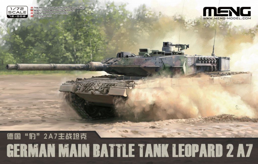Meng Model 72-002 Leopard 2 A7 German Main Battle Tank 1 72 - auf 1945 ...