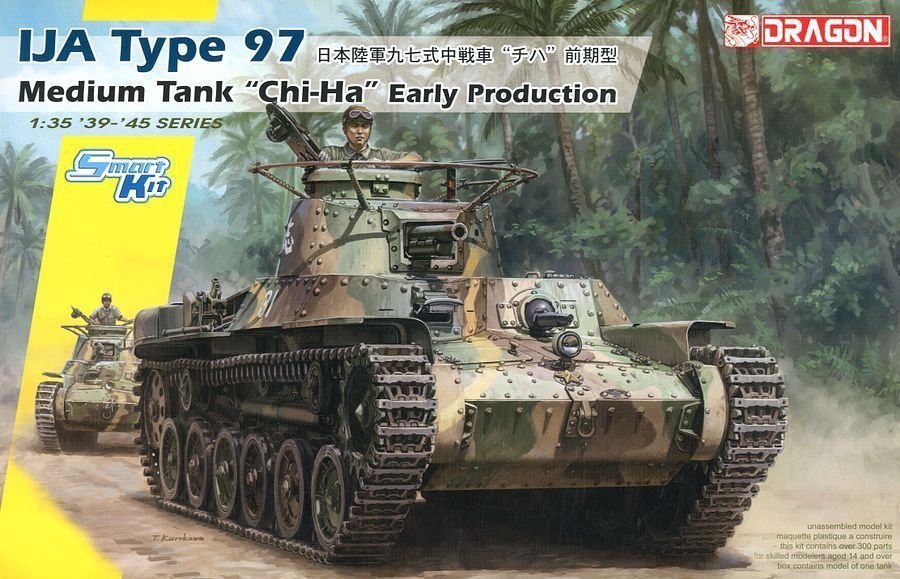 Dragon 6870 IJA Type 97 Medium Tank Chi-Ha Early Production (Smart Kit ...