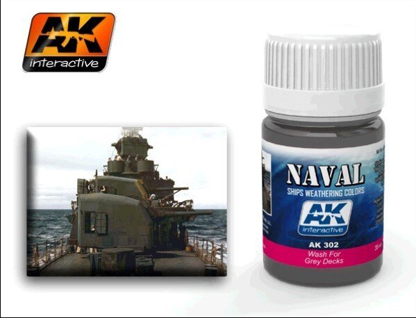 AK Interactive AK302 Wash For Grey Decks - AK Interactive Ships ...