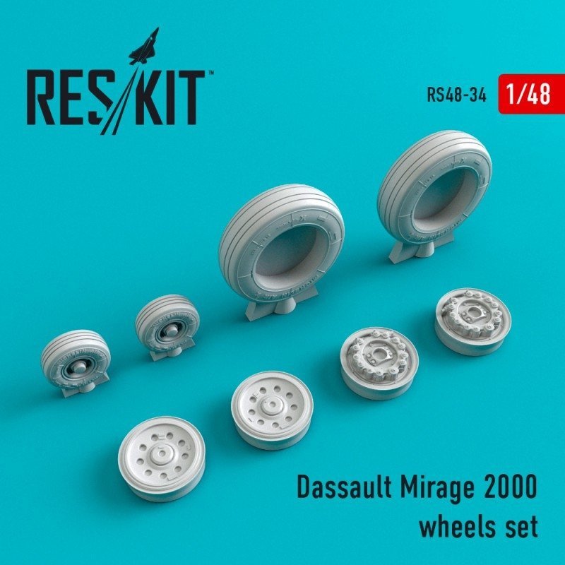 RESKIT RS48-0034 Mirage 2000 wheels set 1 48 - RES KIT - scale 1 48 ...