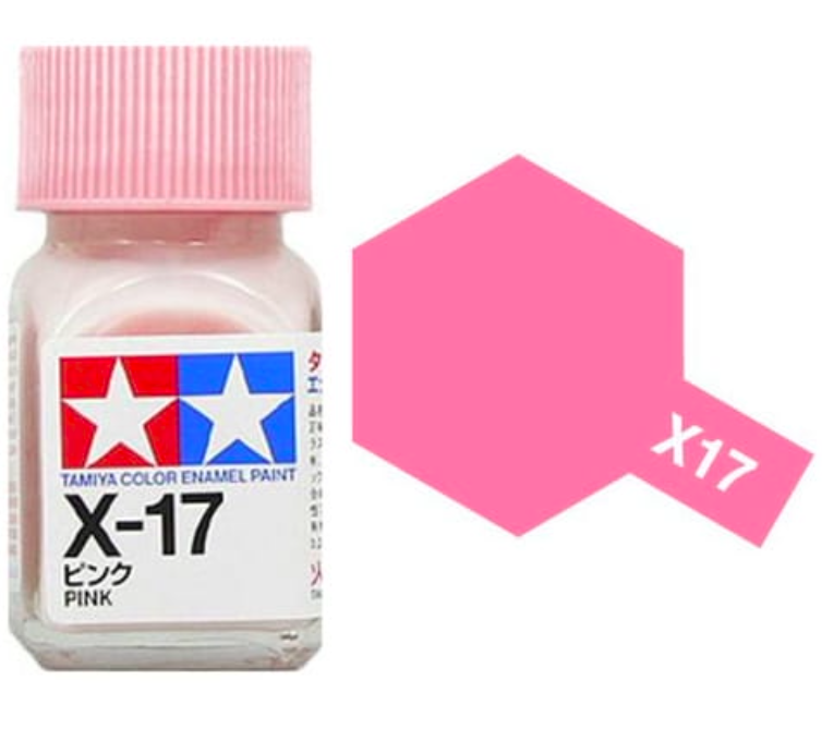 Tamiya X17 Pink (80017) Enamel Paint - Tamiya Color Enamel Paint 10ml ...