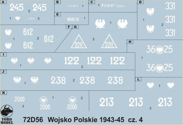 ToRo Model 72D56 Wojsko Polskie 1943-1945 cz.4 1 72 - scale 1 72 - ToRo ...