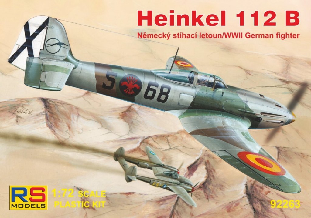 RS Models 92263 Heinkel 112B Spain WWII German Fighter 1 72 - propeller ...