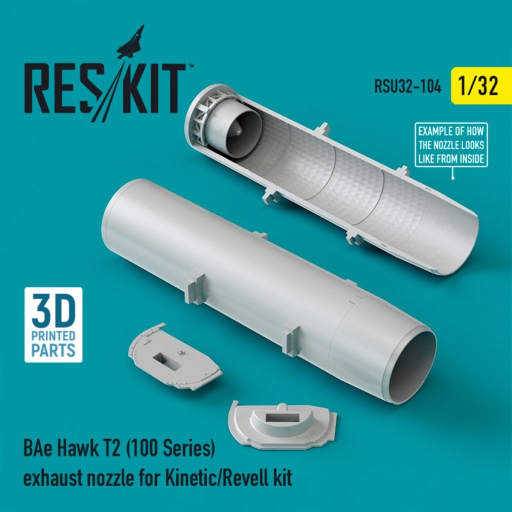 RESKIT RSU32-0104 BAE HAWK T2 (100 SERIES) EXHAUST NOZZLE FOR KINETIC REVELL KIT 1 32 - RES KIT ...